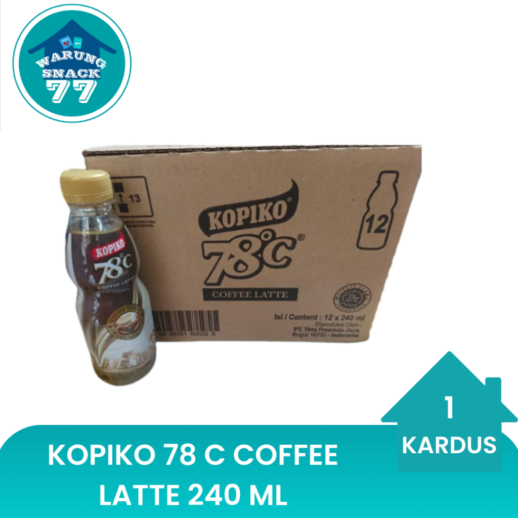 Jual KOPIKO 78 C COFFE LATTE 240 ML KARTON | Shopee Indonesia