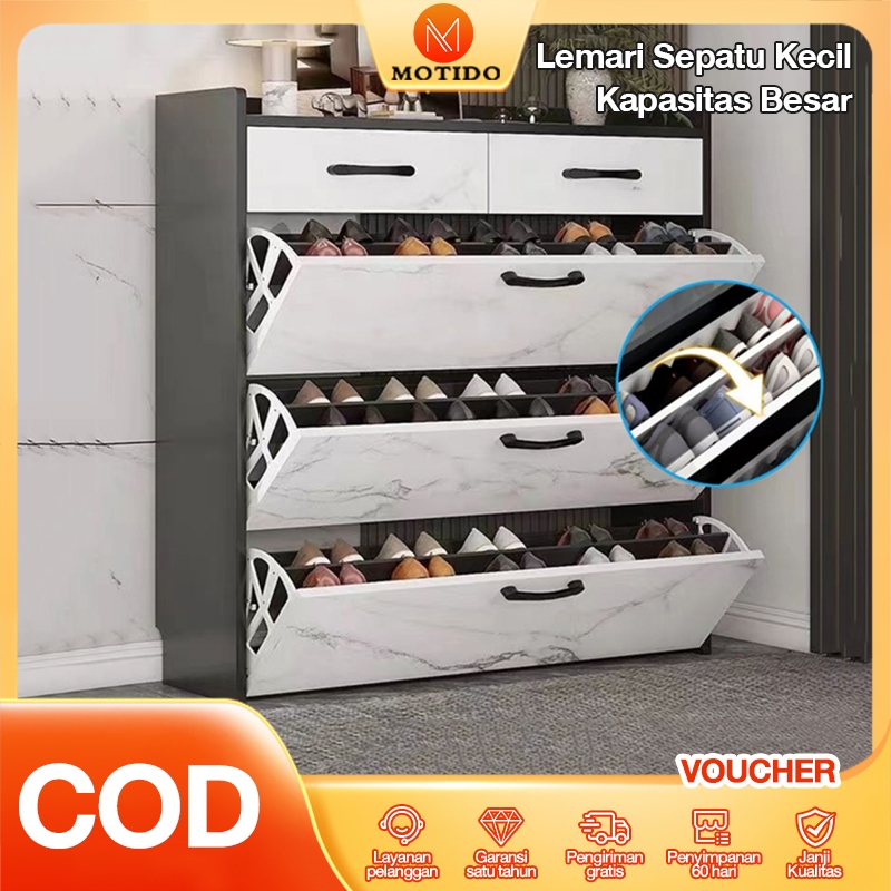 Jual Lemari Sepatu 2 Lapisan Kayu Minimalis lemari sepatu Lemari Rak ...