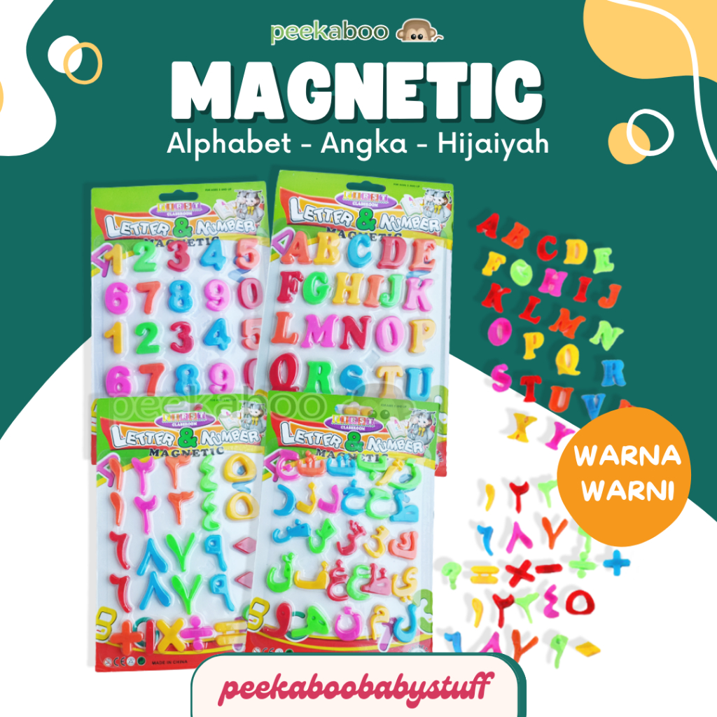 Jual MAGNETIC MAINAN EDUKASI ANAK MAGNET ALPHABET NUMBERS ANGKA HURUF ...