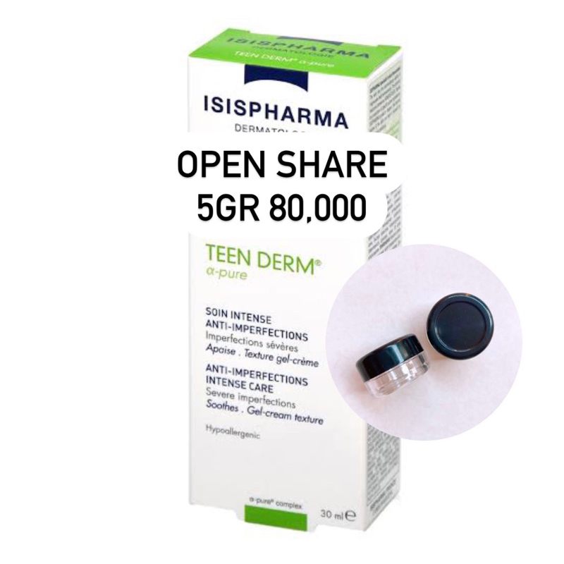 Jual OPEN SHARE Teen Derm alpha pure 30ml | Shopee Indonesia