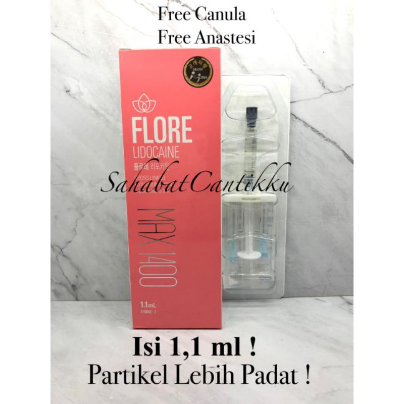 Jual New !! 1400 MAX FLORE isi 1,1 ml Partikel Paling Padat untuk Area Hidung Dagu Pipi ...