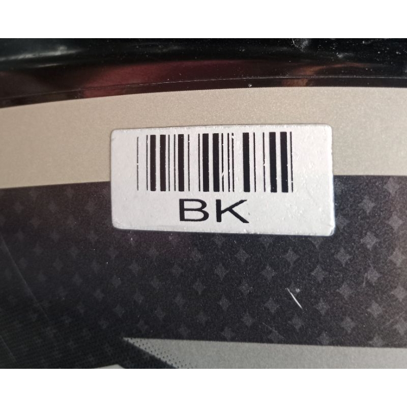 Jual Stiker Barcode body belakang (BK) warna hitam all motor honda ...