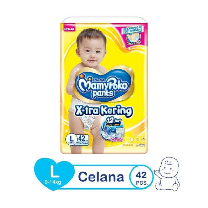 Jual Popok Mamy poko pants L42 | Shopee Indonesia