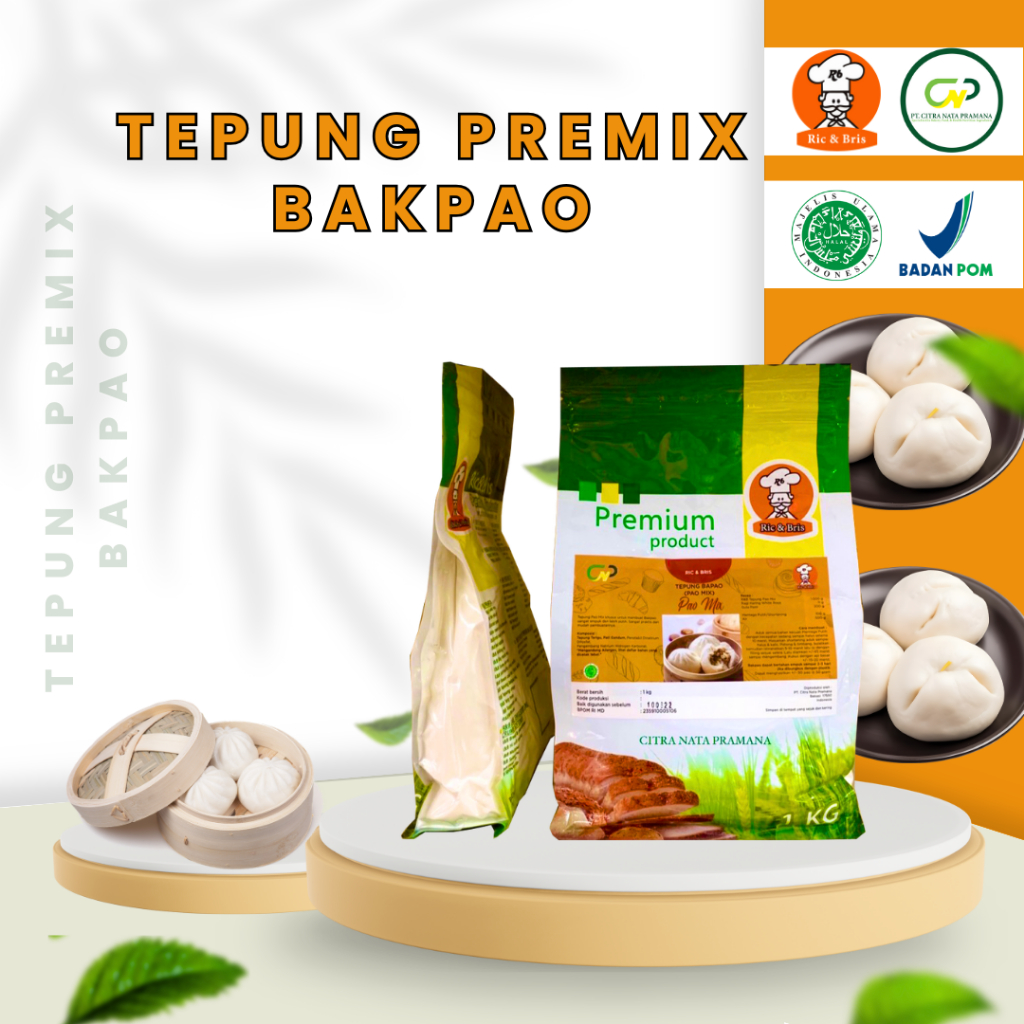 Jual Tepung Bakpao Premiks R&B 1 kg / Instan Pao Mix Mantao Bakpau ...
