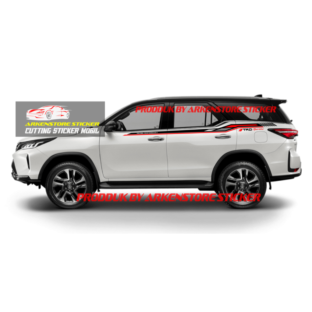 Jual Sticker stiker mobil fortuner sticker mobil toyota fortuner vrz ...