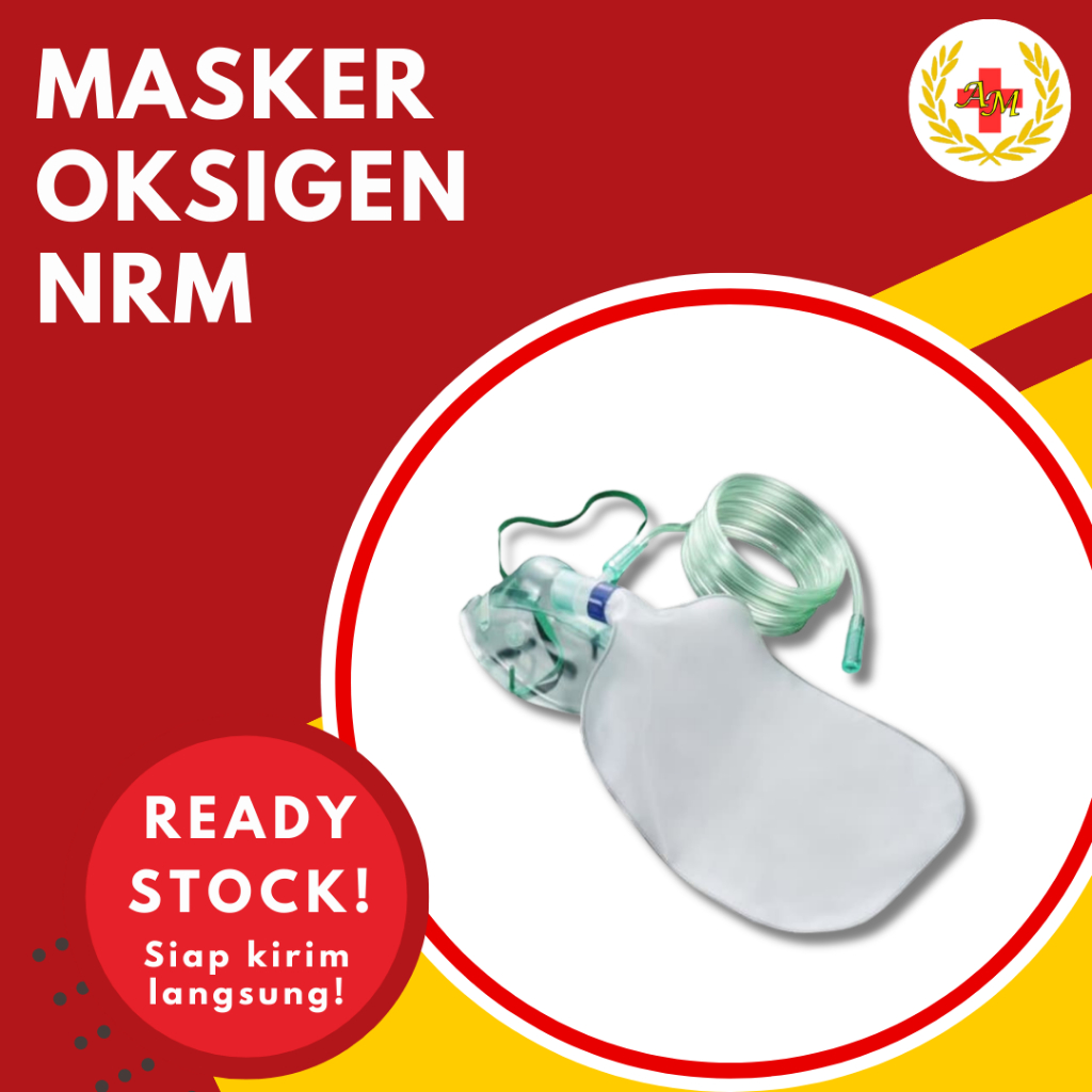 Jual Masker Oksigen Non Rebreathing Mask Masker Oxygen NRM Dewasa ...