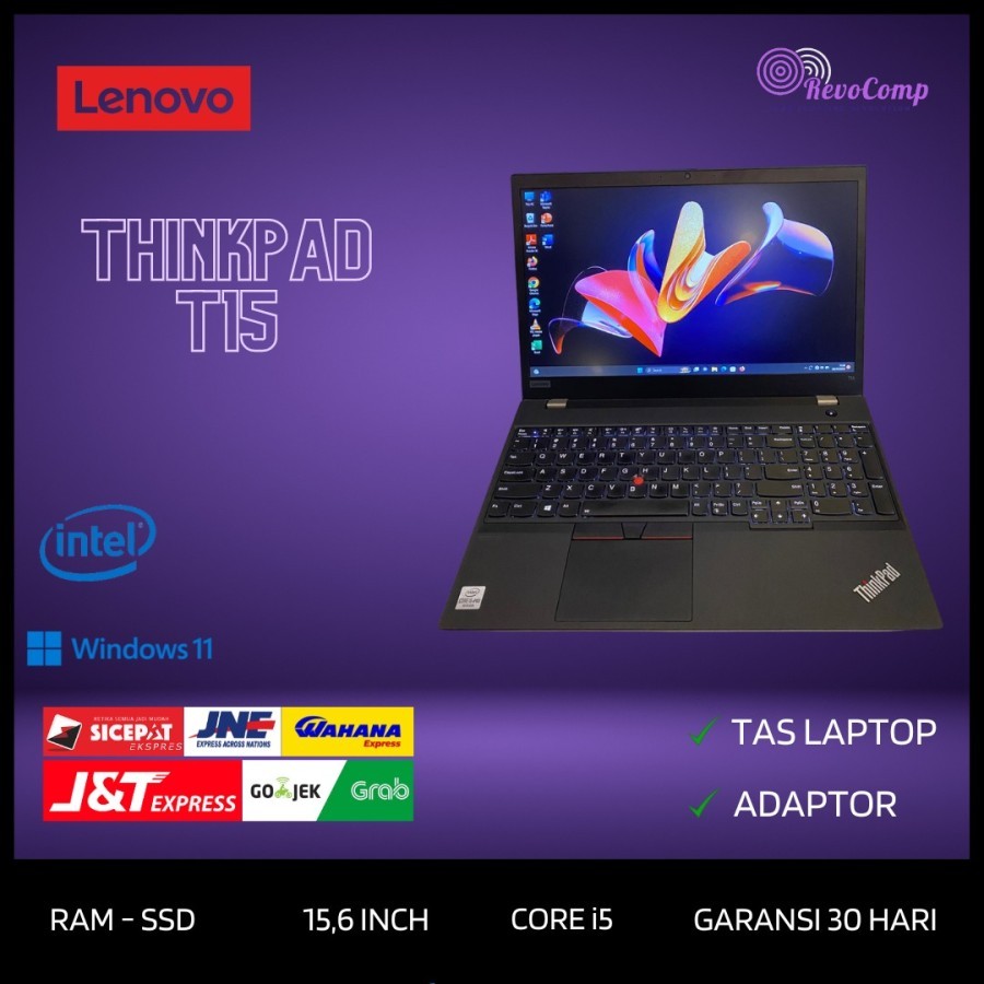 Jual Laptop Lenovo Thinkpad T15 Core i5 Gen 10 Ram 16gb Ssd Full HD IPS ...