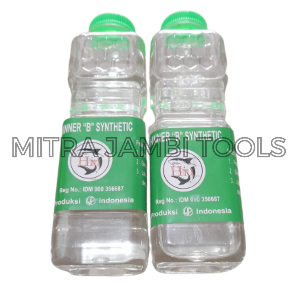 Jual THINNER ND BOTOL PLASTIK / PENGENCER CAT MINYAK KAYU BESI SYTHENTIC 180 ML | Shopee Indonesia