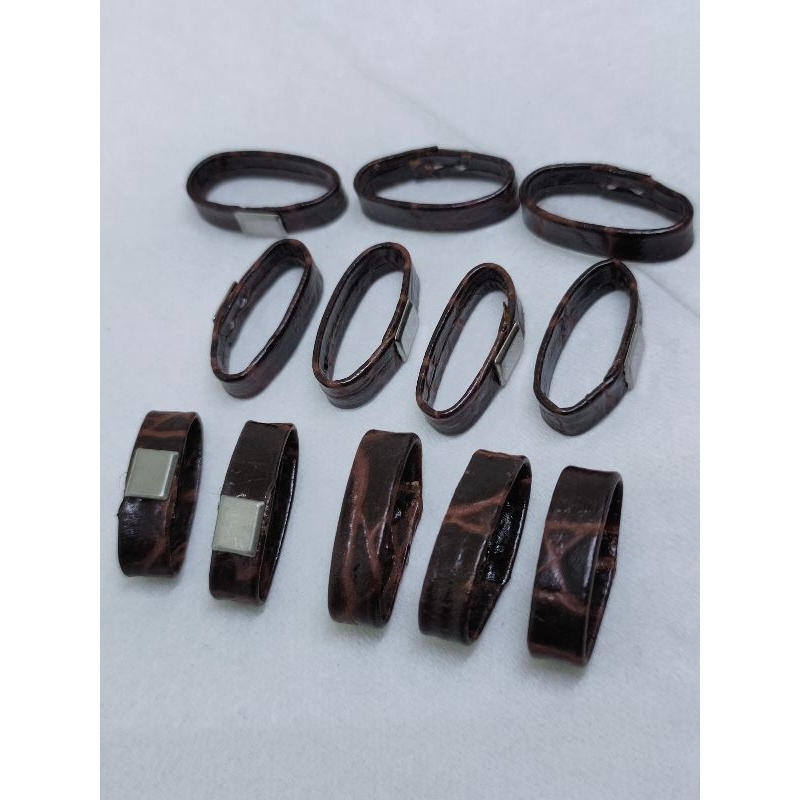 Jual Ring loop leatherstrap jam tangan tali cincin strap kulit vintage ...