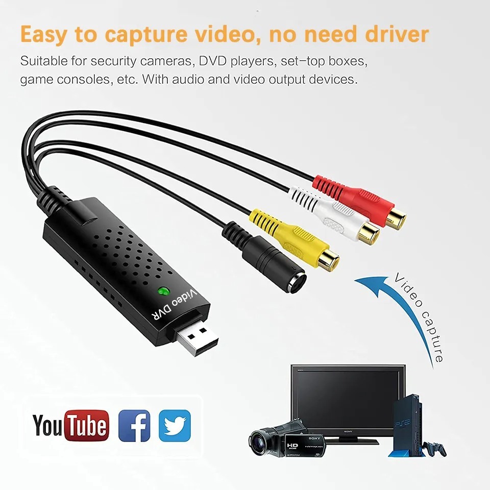 Jual USB Video Audio Capture Perekam Video dan Suara TV CCTV DVR LAPTOP ...
