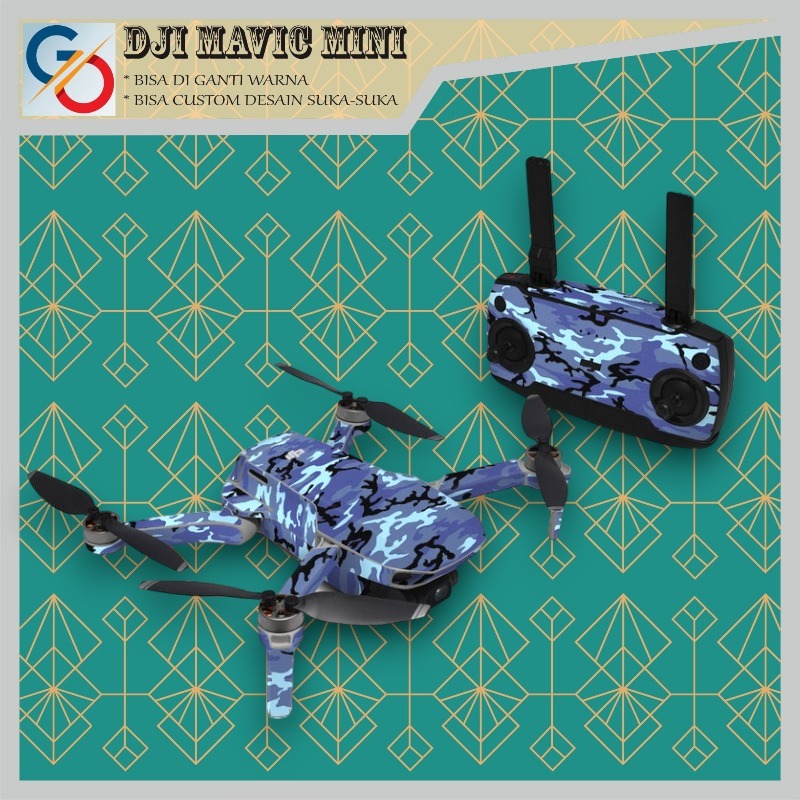 Jual DJI MAVIC MINI PROTECTOR DRONE TERLENGKAP Sky Camo bisa custom ...