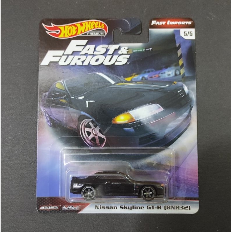 Jual Hotwheels Premium Nissan Skyline GTR R32 Black Fast and furious ...