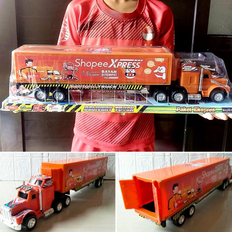 Jual Mainan Truk Kontainer Ekspedisi Petikemas B Panjang Besar Murah ...