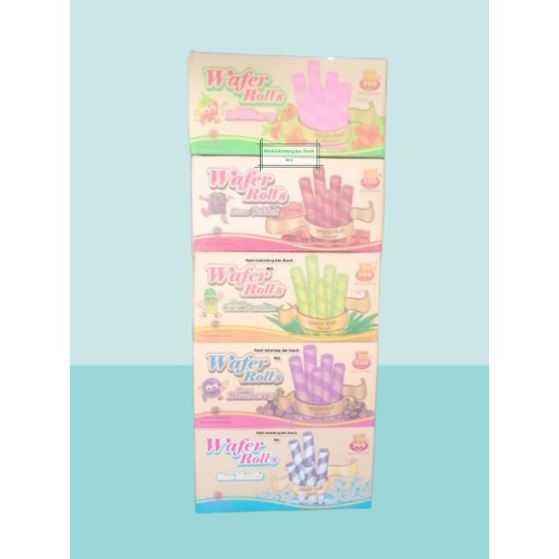 Jual Wafer Roll's Wafer Renceng All Varian 1 Dus / Karton isi 12 ...