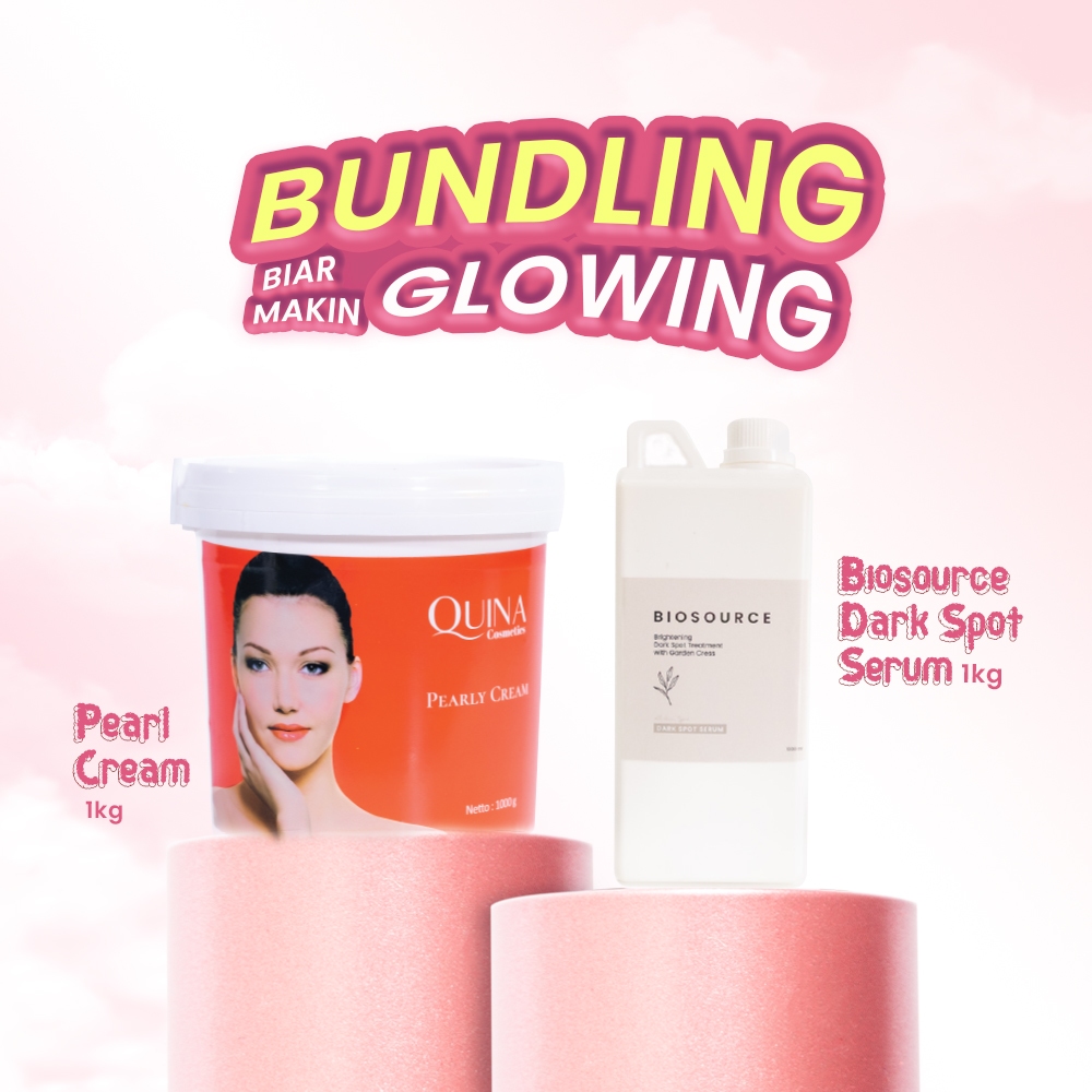 Jual PAKET GLOWING - QUINA PEARL CREAM 1KG DAN DARK SPOT SERUM 1KG ...