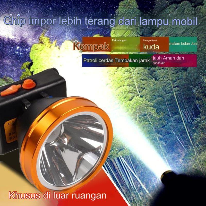 Jual Lampu kepala Headlamp LED Senter Super Terang/Lampu kerja/lampu darurat | Shopee Indonesia