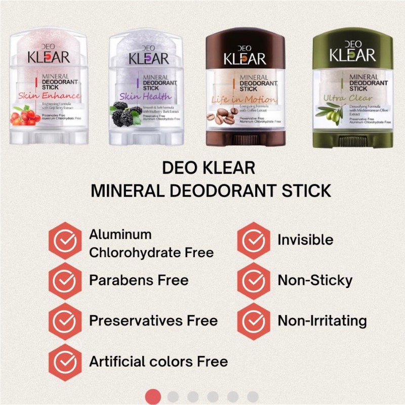 Jual DEO KLEAR MINERAL DEODORANT STICK ORIGINAL THAILAND | Shopee Indonesia