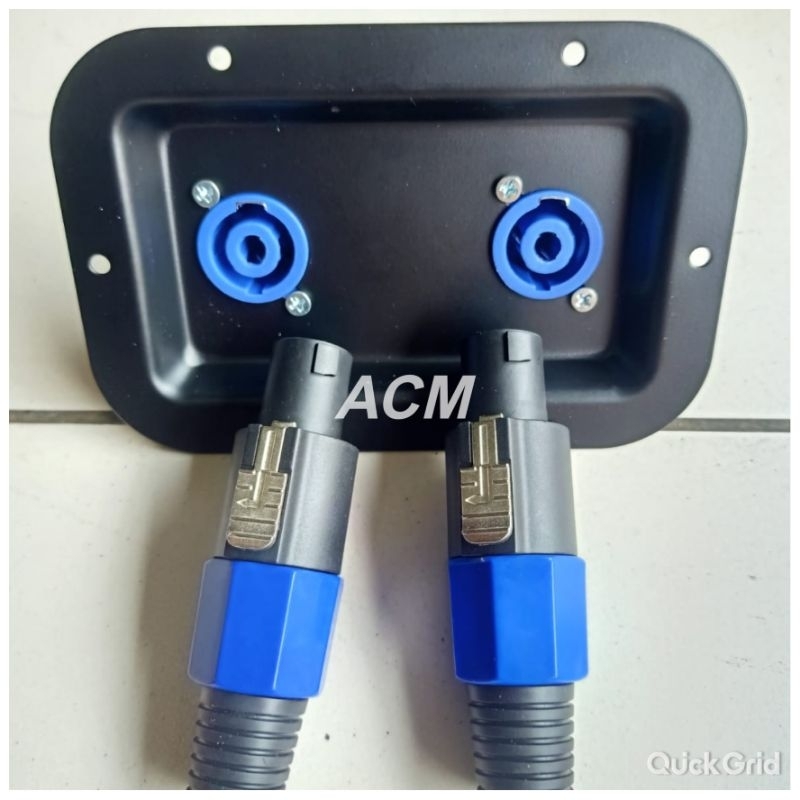 Jual PLAT/TERMINAL BOX SPEAKER LENGKAP DENGAN SPIKON | Shopee Indonesia