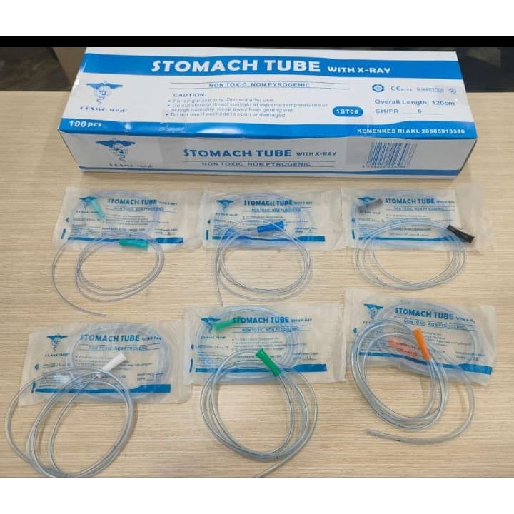 Jual Cosmomed Stomach Tube NGT Selang Sonde 6,8,10,12,14,16 Fr 120cm ...