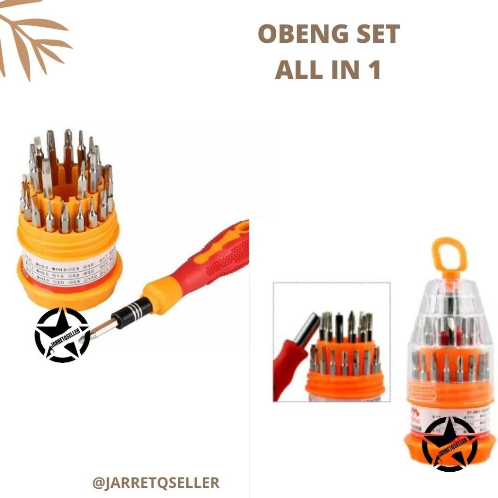 Jual 🆕 Obeng HP || Obeng Multi Fungsi || Tool Set HP || Obeng Set 31 In 1 || Silahkan diorder ...