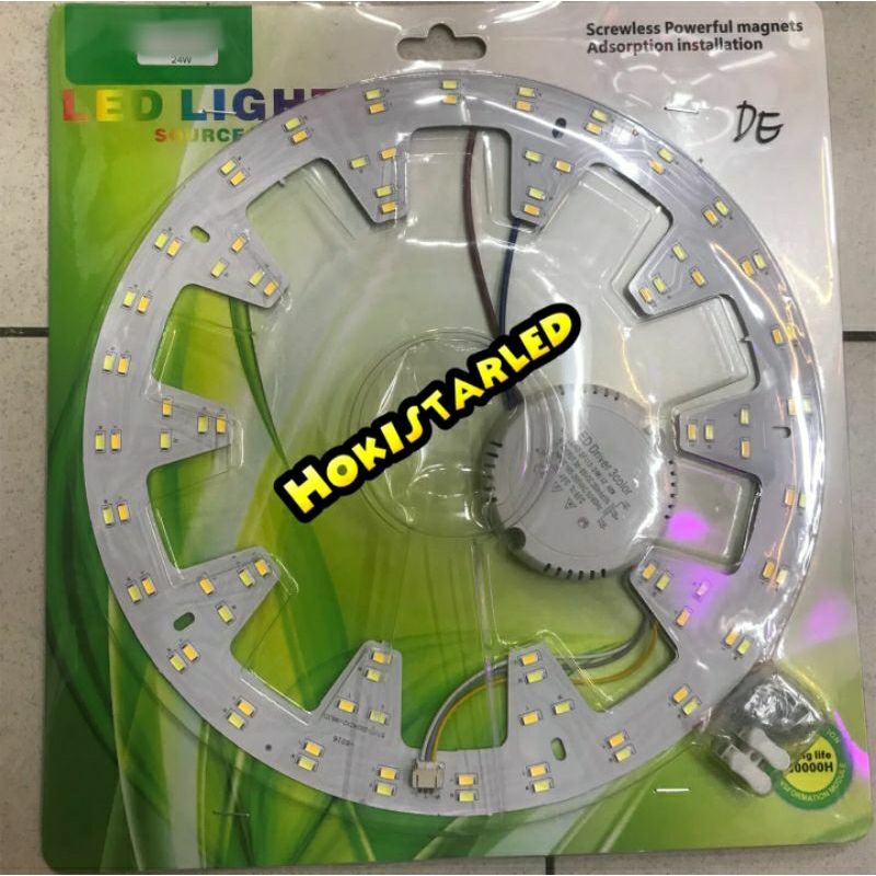 Jual Lampu baret led 24watt refil lampu plafon 24 w 24 watt modul magnet | Shopee Indonesia