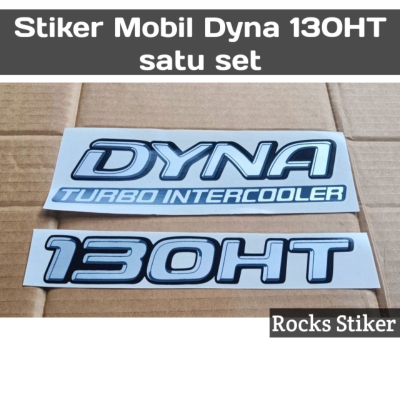 Jual Stiker Dyna Turbo Intercooler 130 HT / sticker mobil trek dyna ...