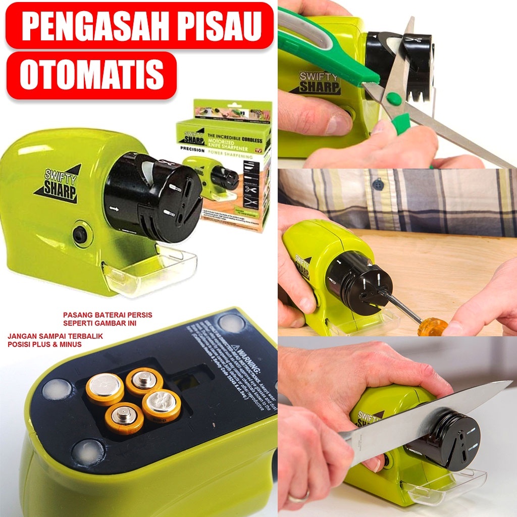 Jual Swifty Sharp Asahan Pisau Otomatis Motorized Knife Sharpener - Pengasah Pisau Swifty Sharp ...