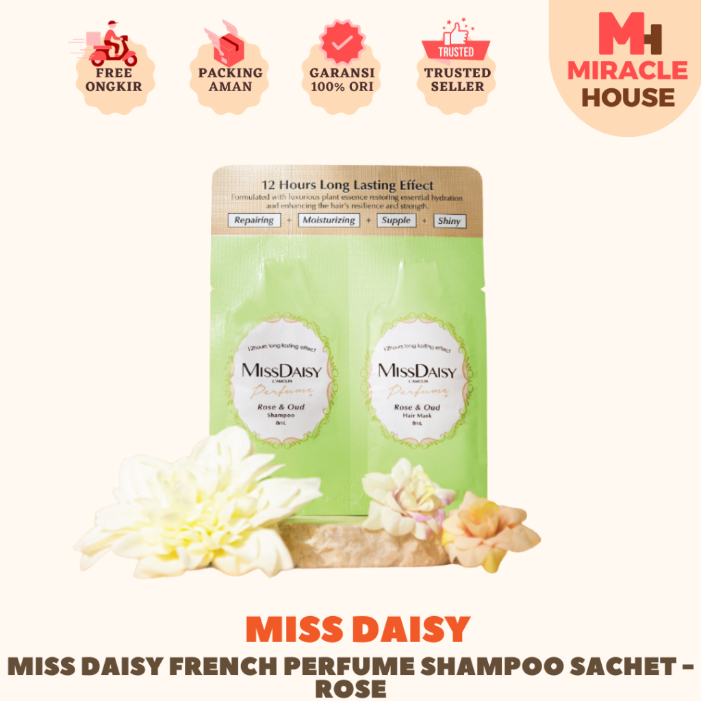 Jual MISS DAISY Shampoo & Hair Mask Rose&Oud 8ml shampo anti ketombe ...