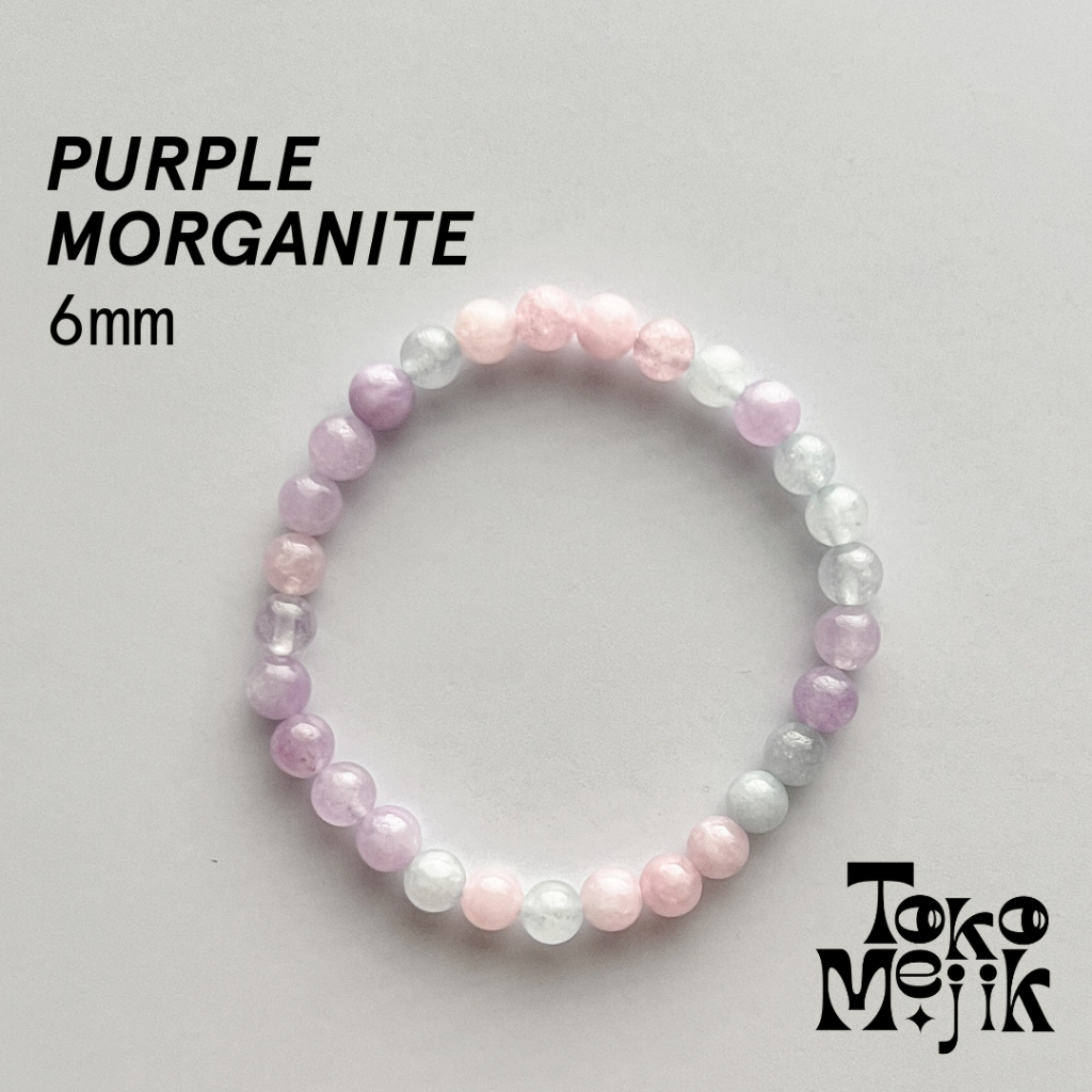 Jual PURPLE MORGANITE 6 mm | Kristal Harmonis | Gelang Kristal | Shopee ...