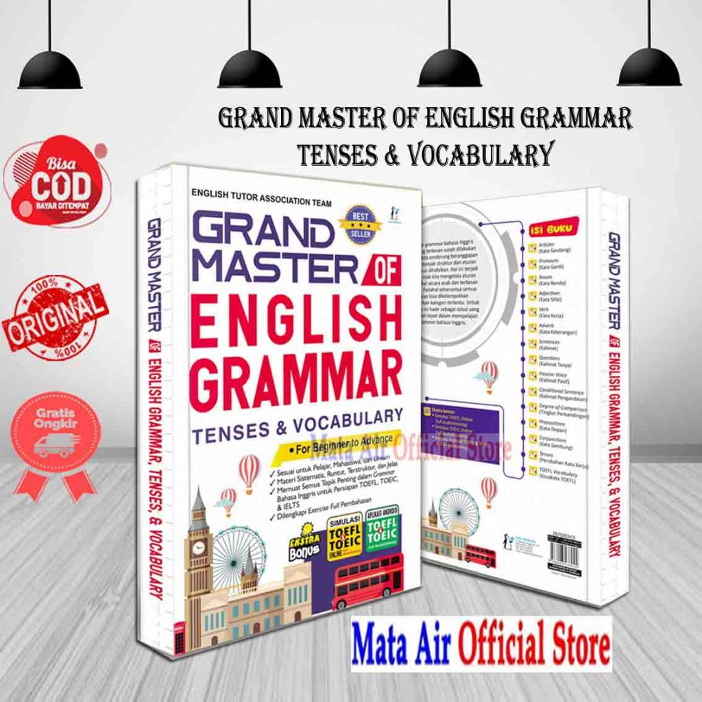 Jual ORIGINAL GRAND MASTER OF ENGLISH GRAMMAR FOR BEGINNER TO ADVANCE ...