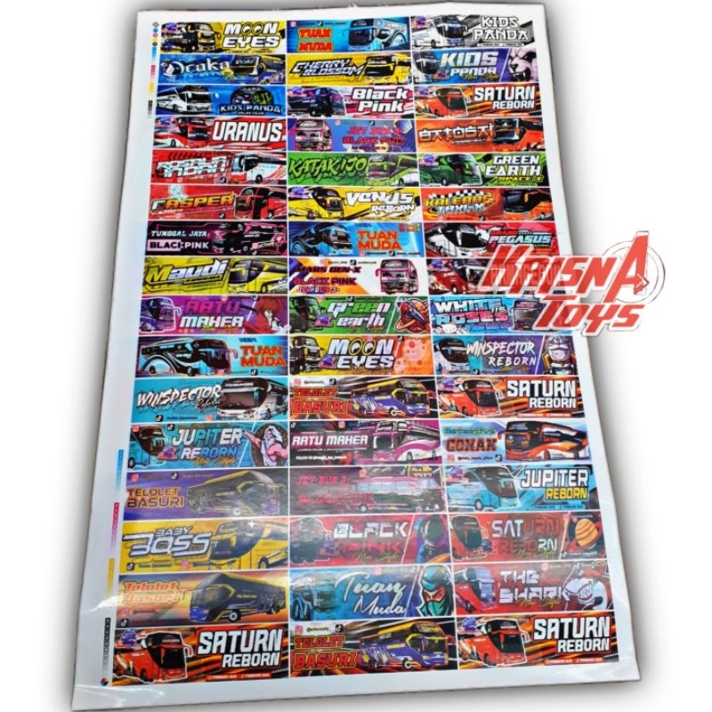 Jual STICKER BUS TELOLET/STICKER BUS BASURI VIRAL | Shopee Indonesia