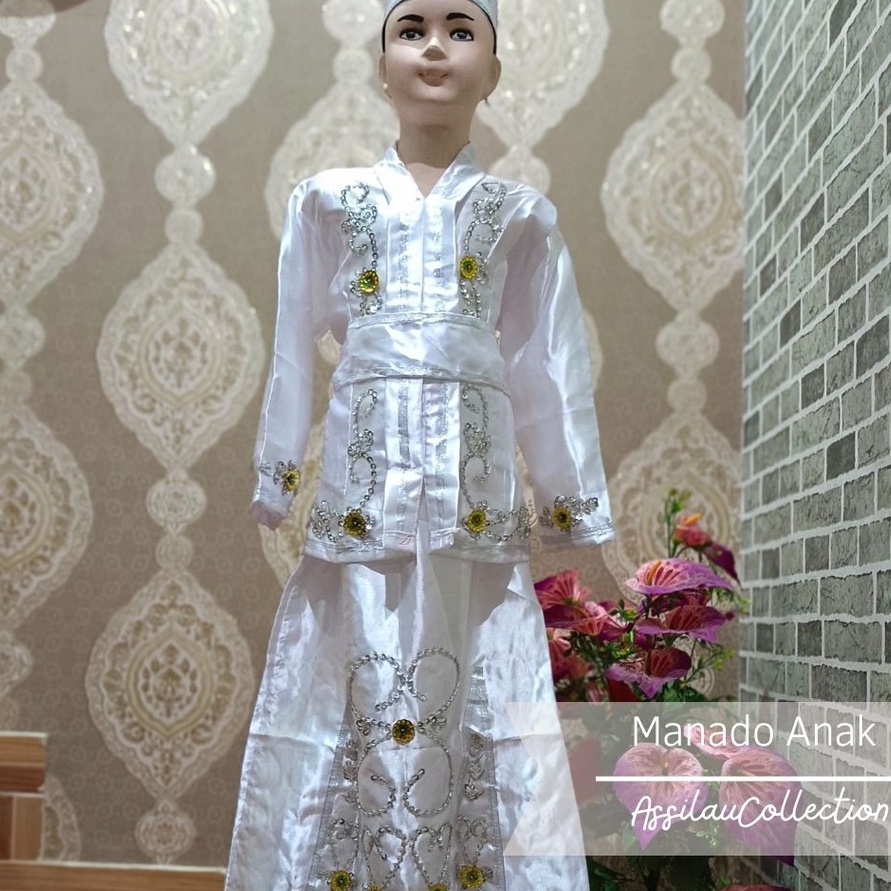 Jual HDPR8109 XC26619 Baju Adat Sulawesi Utara/Manado Anak Satuan (Laki ...