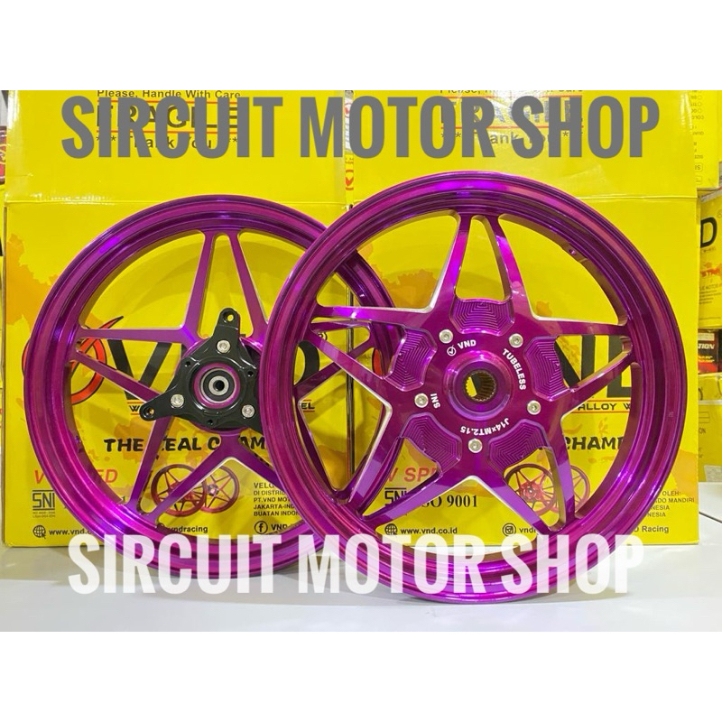 Jual VELG VND V SPEED BINTANG AEROX VELG VND V SPEED MODEL X1R KING ...
