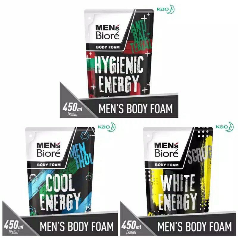 Jual BIORE MEN'S BODY FOAM 450ml Refil | Shopee Indonesia