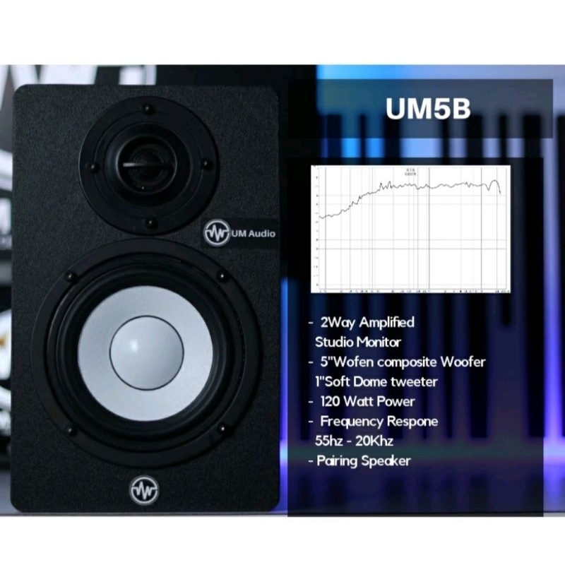 Jual SPEAKER MONITOR UM AUDIO UM5B - SECOND NORMAL MULUS | Shopee Indonesia
