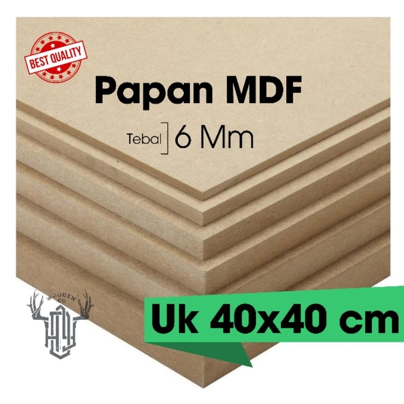 Jual Papan MDF 6mm Uk 40x40 cm | Shopee Indonesia