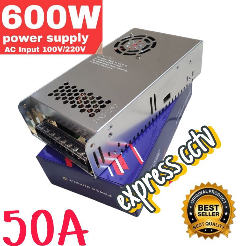 Jual PSU 50A 12V 600W POWER SUPPLY 12 VOLT 50 AMPER TRAFO/TRAVO INDOOR | Shopee Indonesia