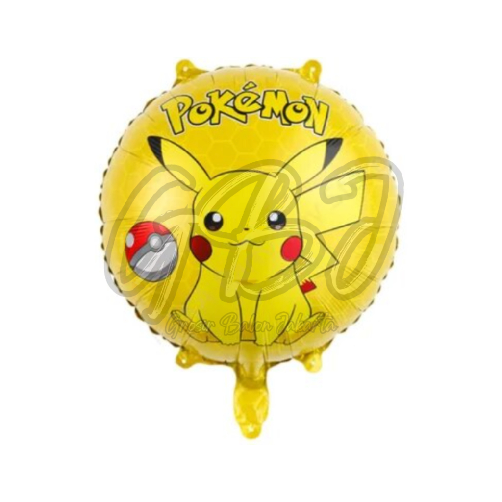 Jual Balon Foil JUMBO Pokemon / BULAT Pokeball (Pikachu, Charmender ...