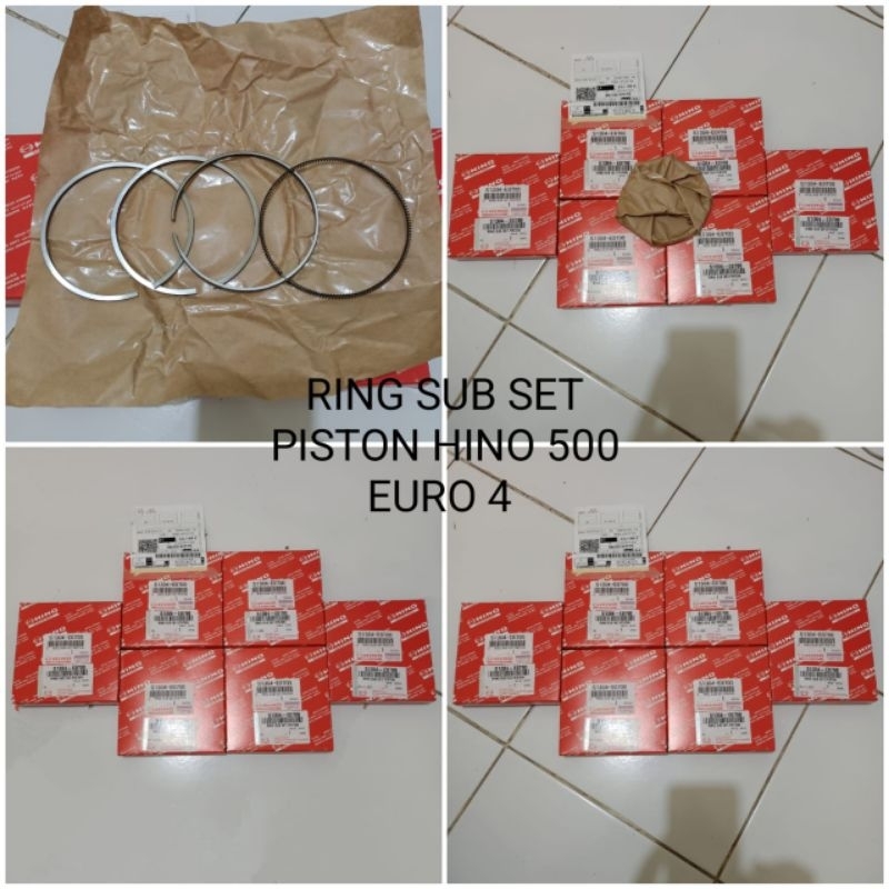Jual RING SUB SET PISTON HINO DUTRO 300 EURO 4 RING SEHER ASLI HINO GENUINE PART S1304-E0700 ...