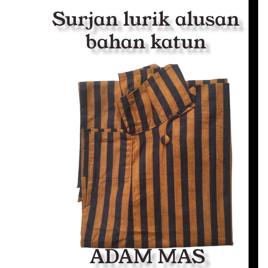 Jual BAJU SURJAN LURIK ALUSAN BAJU LURIK ADAT JAWA DEWASA BAJU SURJAN LURIK JOGJA BAHAN KATUN ...