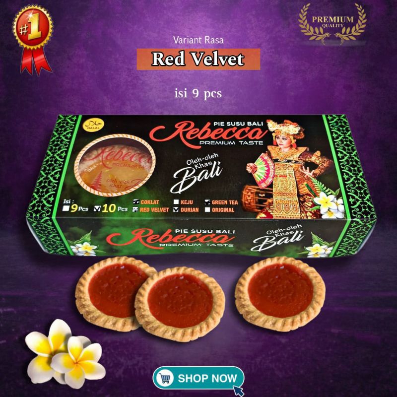 Jual Pie Susu Rebecca Varian Red Velvet 10 pcs | Shopee Indonesia