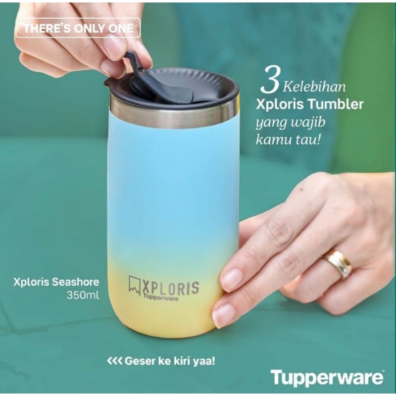 Jual Thermos Tupperware XPLORIS THERMAL TUMBLER 350ML & 1,2L | Shopee ...