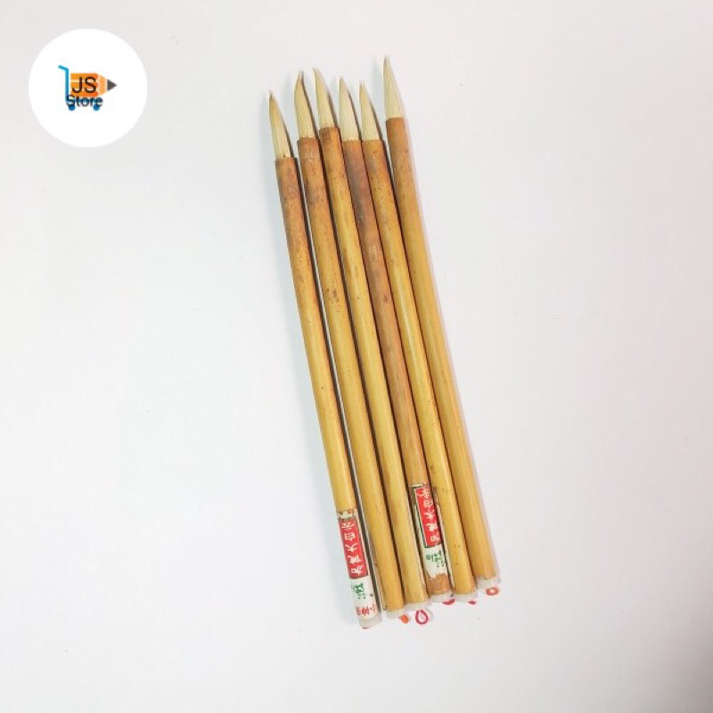 Jual Kuas Kaligrafi Bahan Bambu / Kuas Mao Bi / Kuas Mopit / Kuas ...