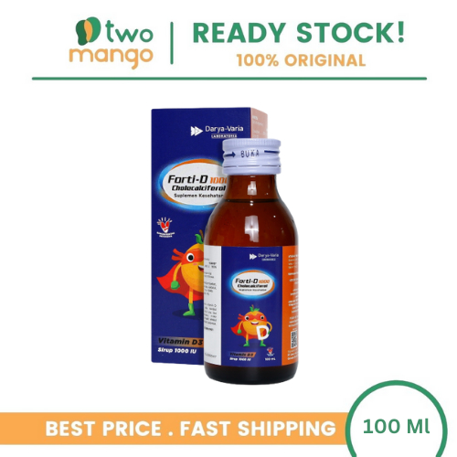 Jual FORTI D SYRUP 1000 IU 100ML - Vitamin D3 1000 IU | Shopee Indonesia