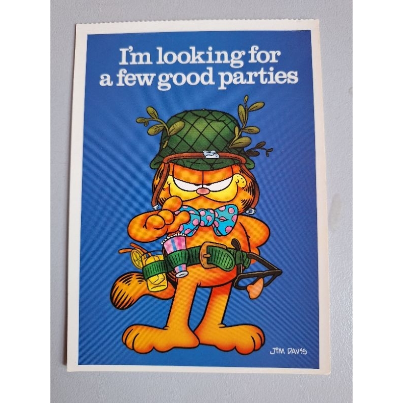 Jual kartu pos kucing garfield/gatfield cat postcard | Shopee Indonesia