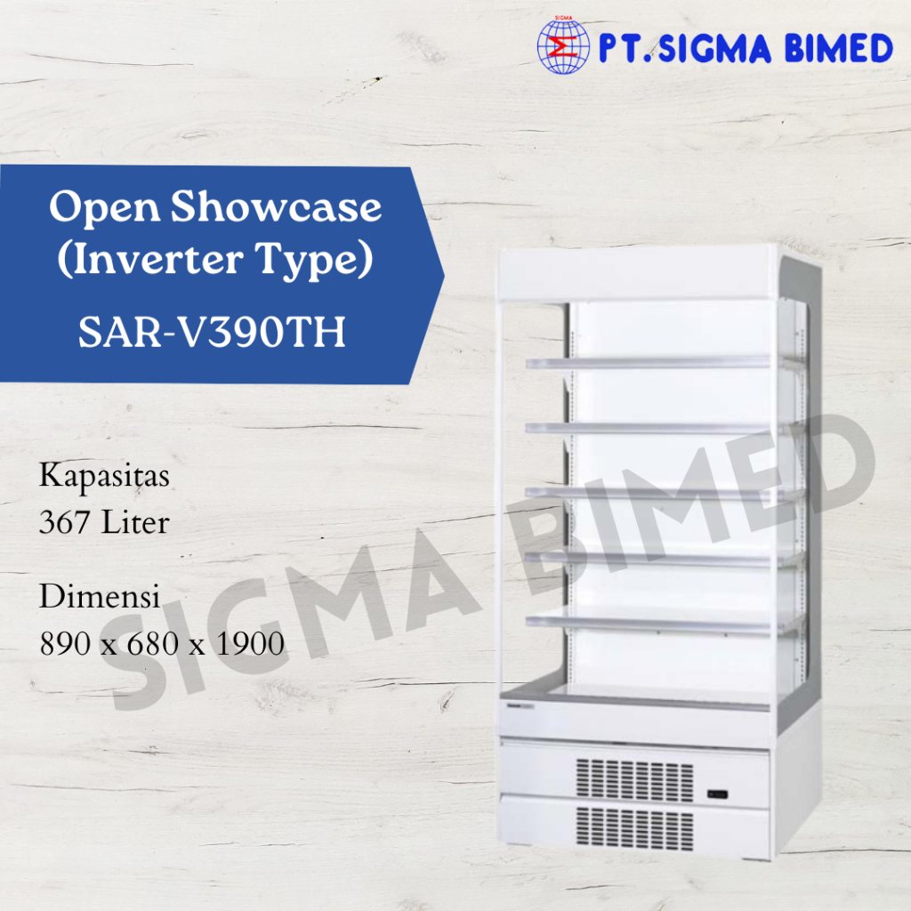 Jual Inverter Open Showcase Panasonic SAR-V390TH 367 Liter, Hemat ...
