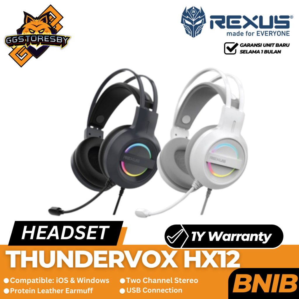 Jual Rexus Thundervox Hx12 Gaming Headset | Shopee Indonesia