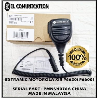 Jual EXTRAMIC HT MOTOROLA XIR P6620i P6600i extra mic HT motorola xir ...