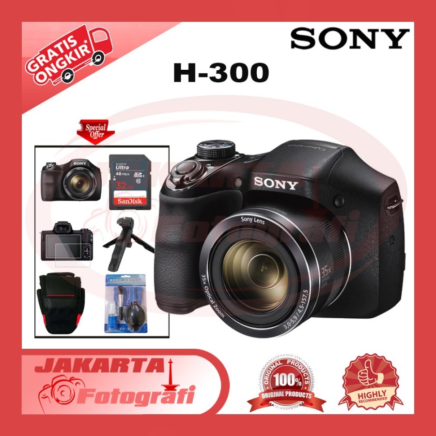 Jual Sony Cyber-shot DSC-H300 Digital Camera (Black) | Shopee Indonesia