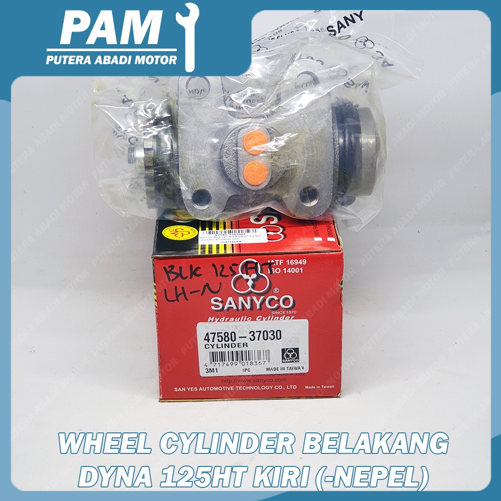Jual Master Rem Belakang Kiri Dyna 125HT Sanyco 47580-37030 Wheel ...